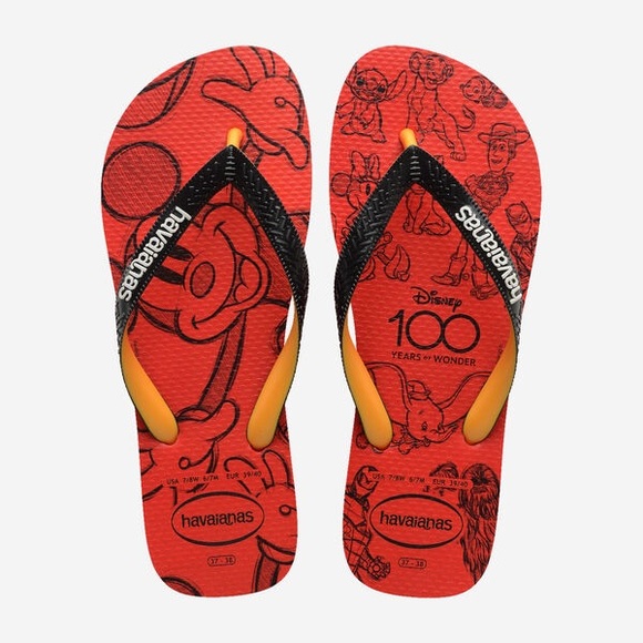 Havaianas | Shoes | Havaianas Top Disney 0 Red Flip Flops Size 11 ...